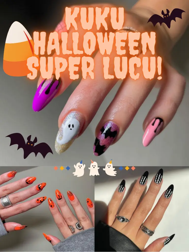 Cute dan Sama sesuai Topik 4 Gagasan Nail Art Untuk Halloween 2024 ...